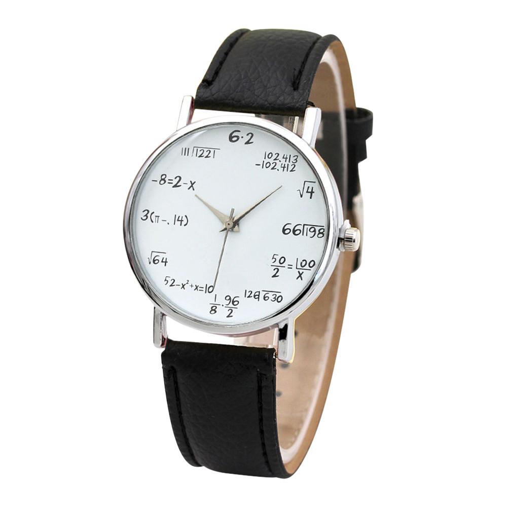 Buy 1PC Mathematical Classic Equation Watch Without Scale Belt Ladies ...