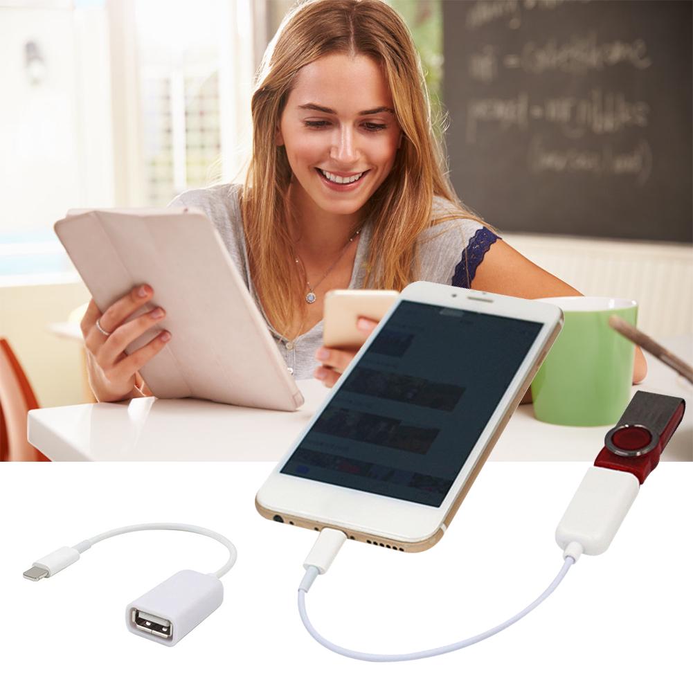 Buy Apple Mobile Phone OTG Adapter Cable for iPhone IOS 10.3 USB OTG at ...