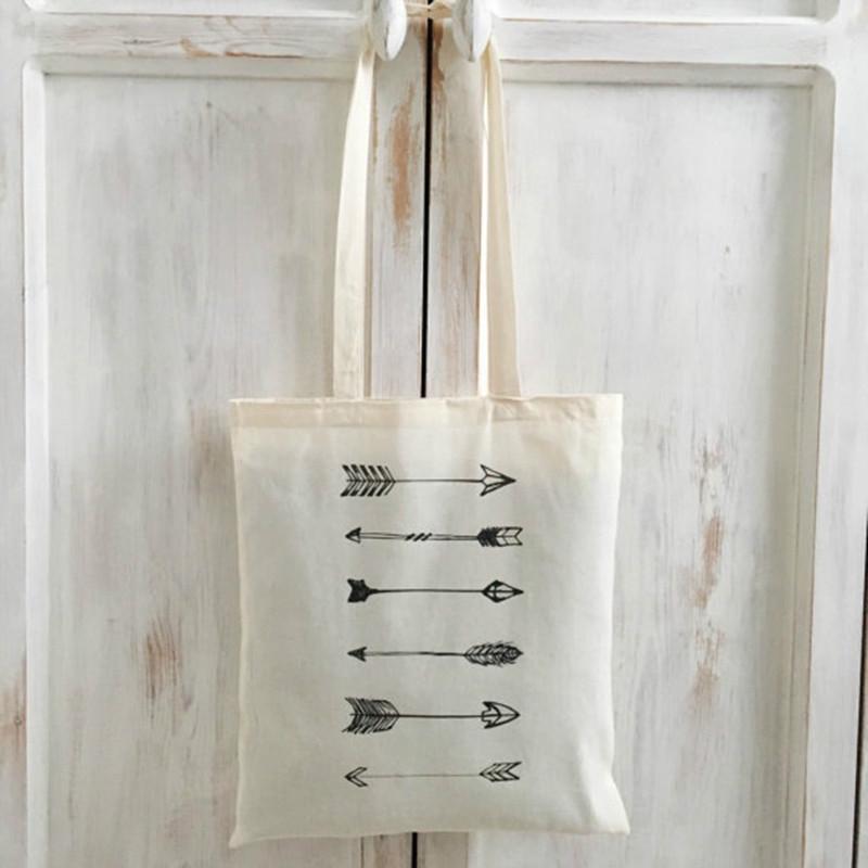 Arrows Tote Bag Canvas Sac Black And White Bohemian uygun fiyatlı satın ...