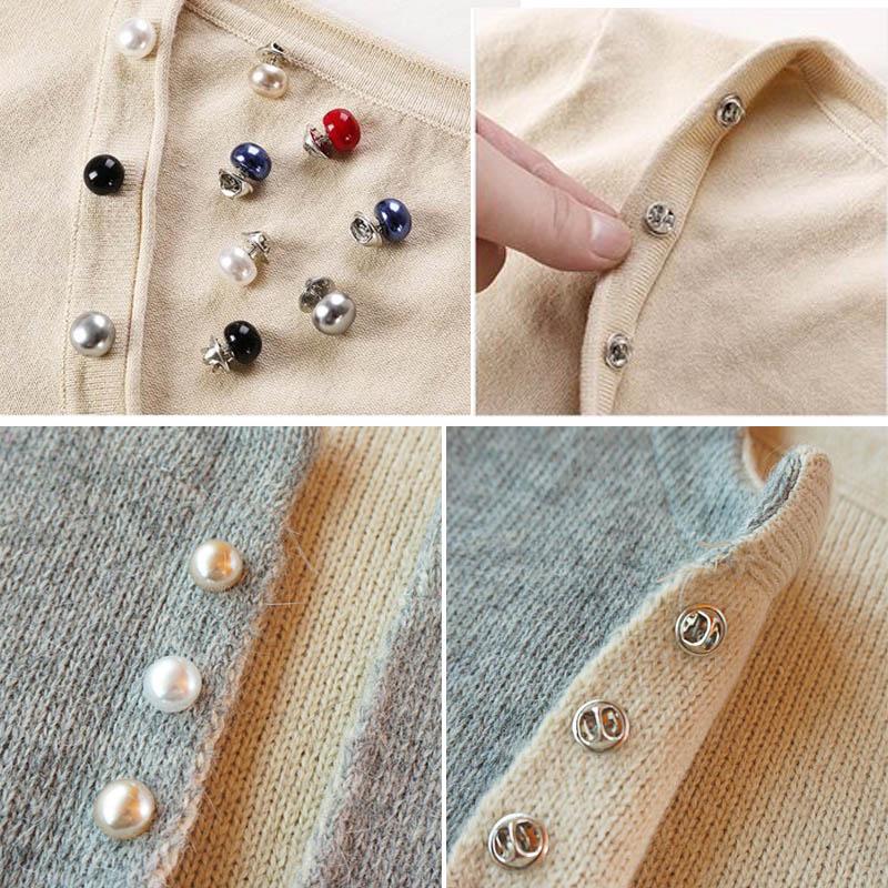 Buy Multi-functional Button Buckle Brooch Cardigan Button Clothing ...