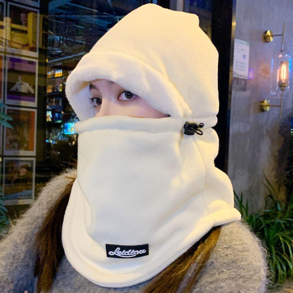 Neck Protection Face Mask Pullover Cap Balaclava Cap Breathable Plush ...