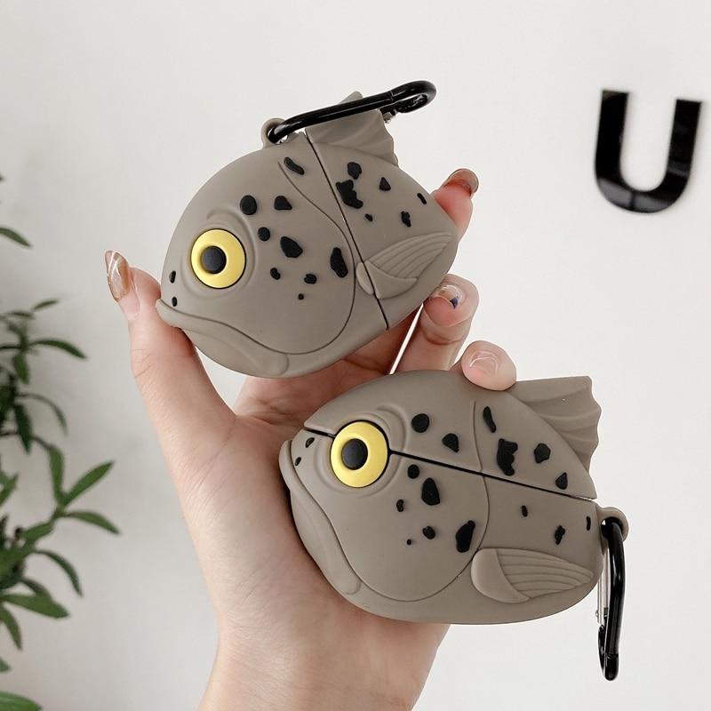 Buy Cases For Airpods 3 /21 Case Shell 3d Fish Protective Cover ...