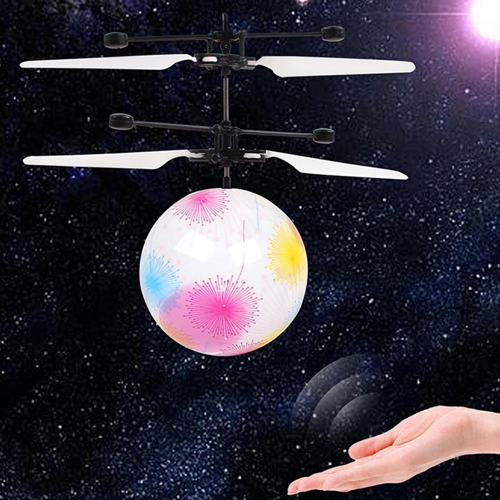 Buy Flash Flying Ball Infrared Induction Colorful LED RC Helicopter ...
