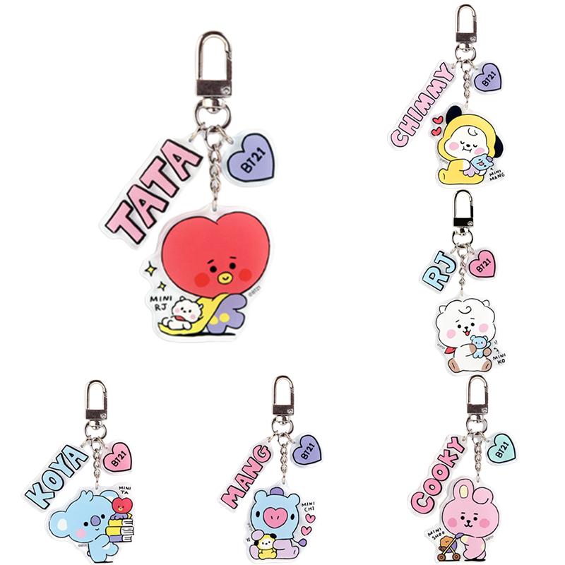 Buy Bangtan Boys Acrylic Kpop Keychain Jk Jhope Pendant Fans Gift at ...