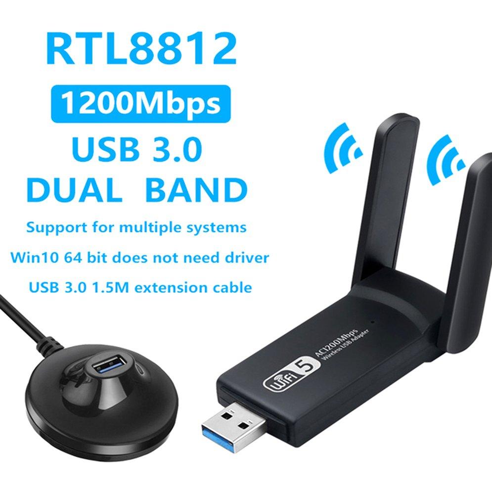 Buy PEEAC 1200Mbps Long Range USB WiFi Adapter 2.4G / 5GHz USB 3.0 WiFi ...