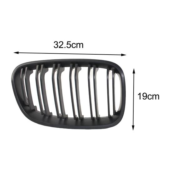 1Pair Matte Black Front Kidney Grilles 51137239022 51137239021 ...