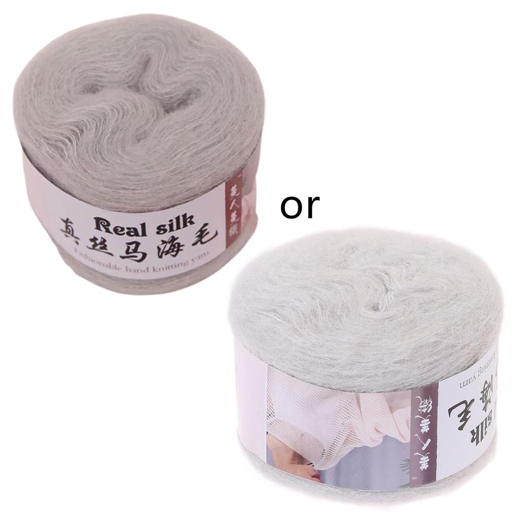 Buy Long Plush Mohair Nylon Wool Yarn Fine Quality Hand-knitting Thread ...