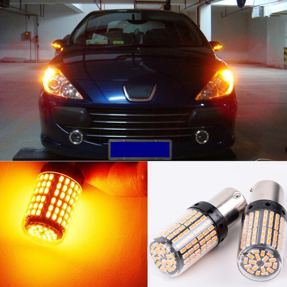 Buy 1156 BAU15S Amber 7507 Turn Signal Bulb PY21W Canbus Led Turn Signa ...