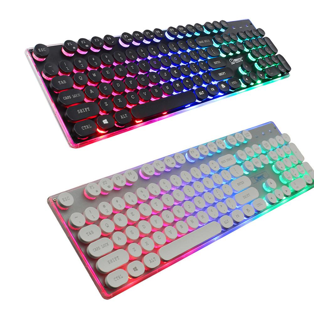 Buy ZERODATE KB202 104 Keys USB Wired Steampunk Mechanical Backlight ...