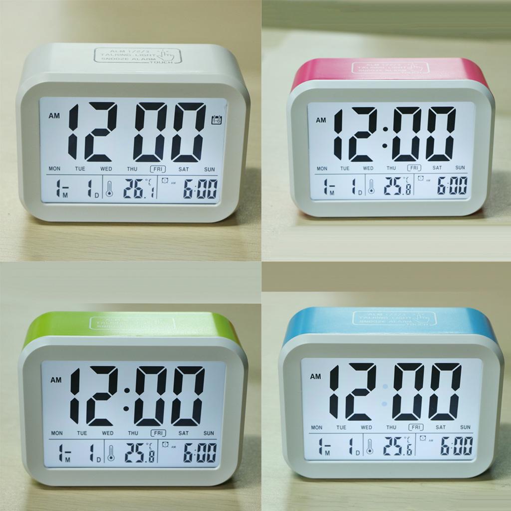 Buy Digital Voice Alarm Clock with LCD Display Backlight Calendar ...