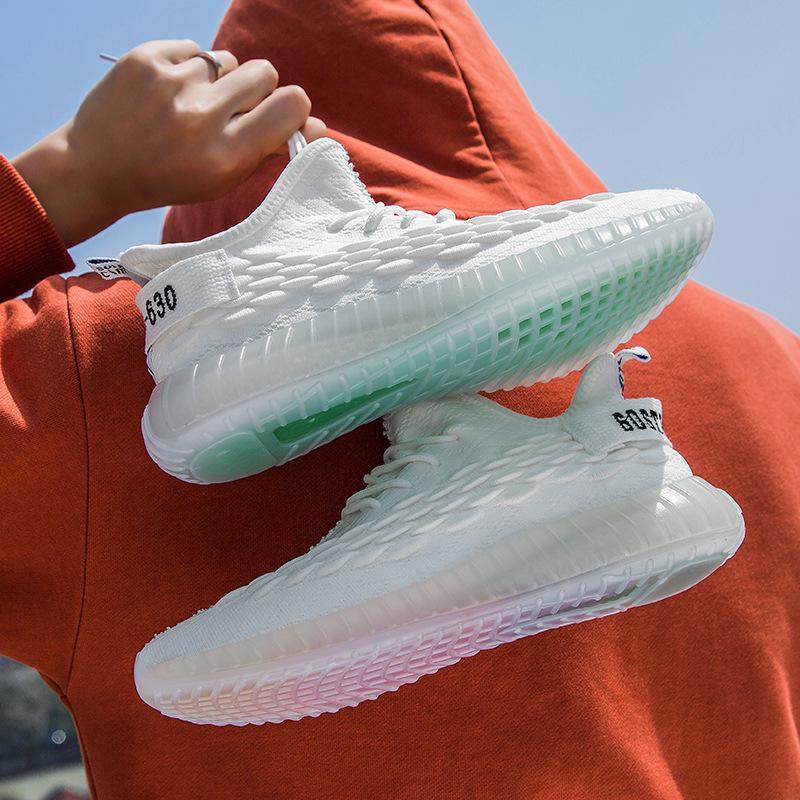 Buy Fish Scales Breathable Casual Shoes Mesh Fly Weave Antiskid Sports ...