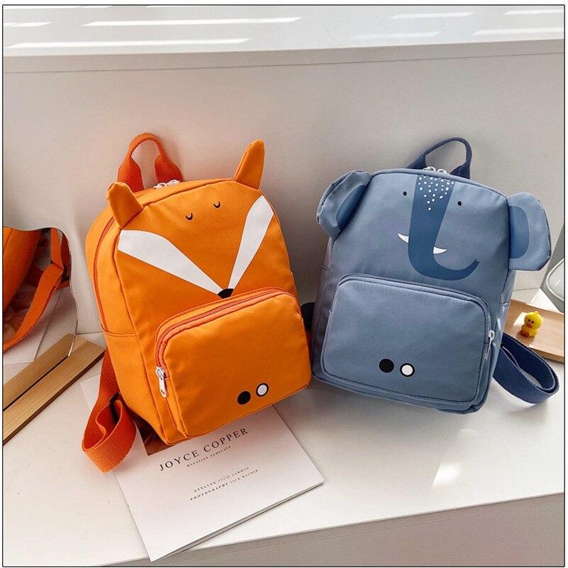 Buy Kids Canvas Backpack 2022 New Fashion Kid Animal School Bag Lovely ...
