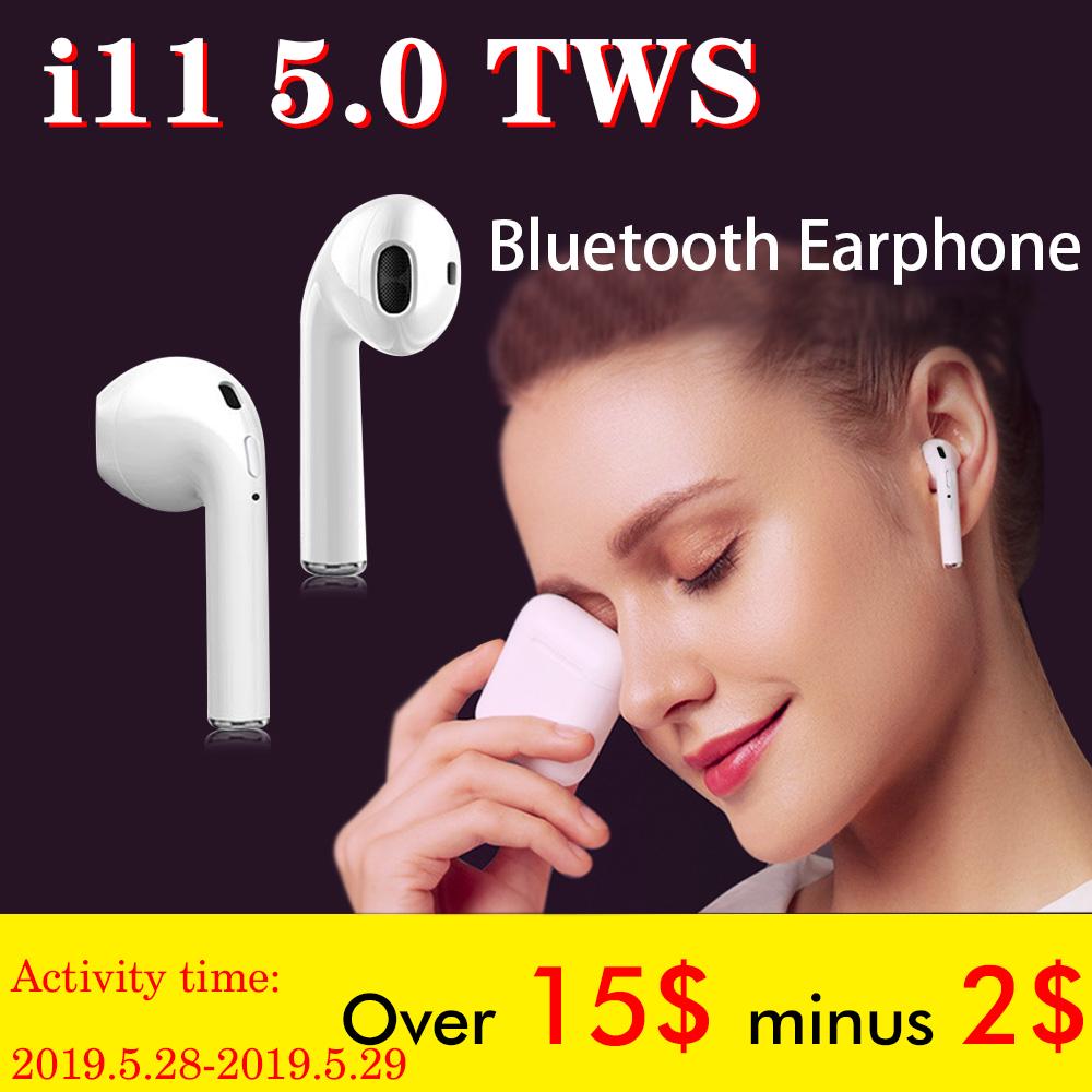 I11 TWS Bluetooth 5.0 Wireless Earphones Earpieces Mini In-ear ...