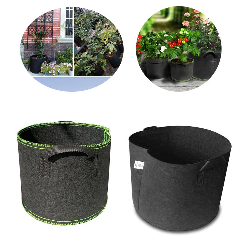 Planting Grow Bags Non-Woven Fabric Pots With Handles Eco-friendly ...