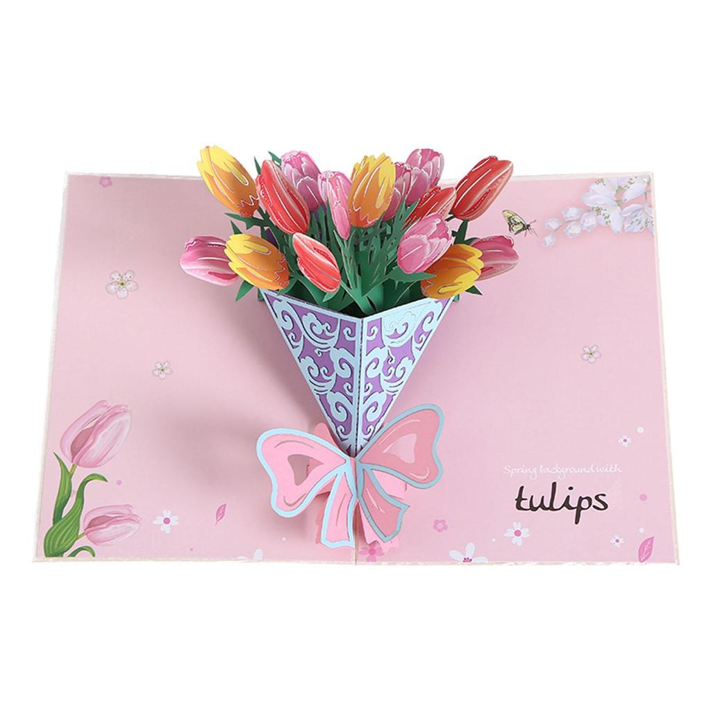 Satın alın Pop Up Bouquet of Flowers|Handmade 3D Popup Greeting Cards ...