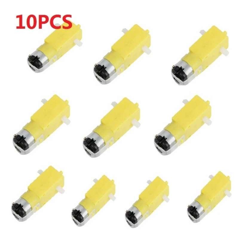 10pcs/set Gear Motor For Arduino Intelligent Car Gear Motor TT Motor ...