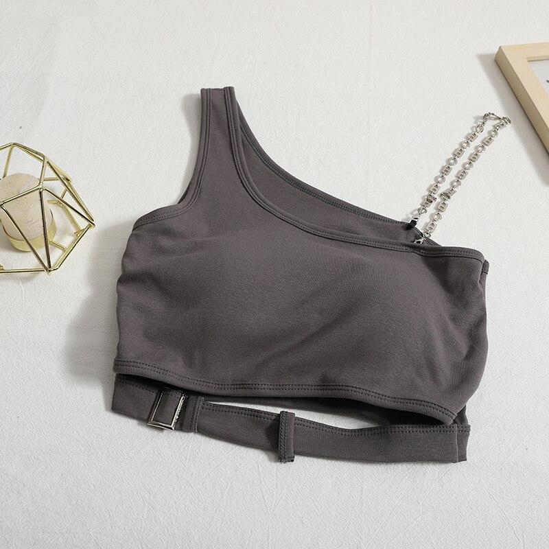 Cheap ITOOLIN Y2K Women Chain Shoulder Strap Tank Tops With Bra Pad ...