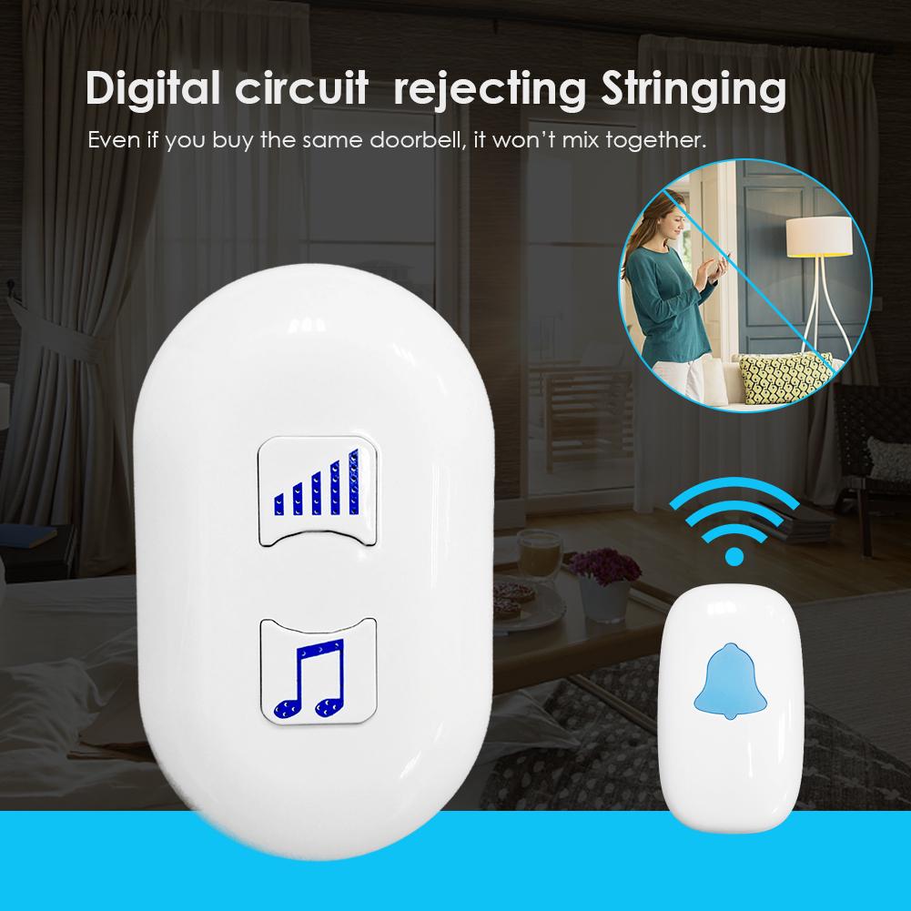 Wireless Digital Doorbell Super Long Distance Smart Home Communication ...