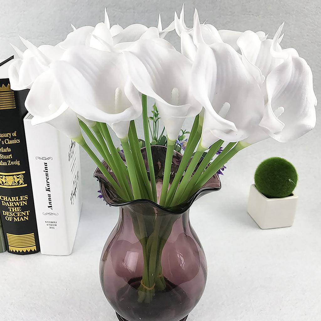 Buy 12pcs Foam Artificial Flower Mini Calla Handmake Fake Bouquet Room ...