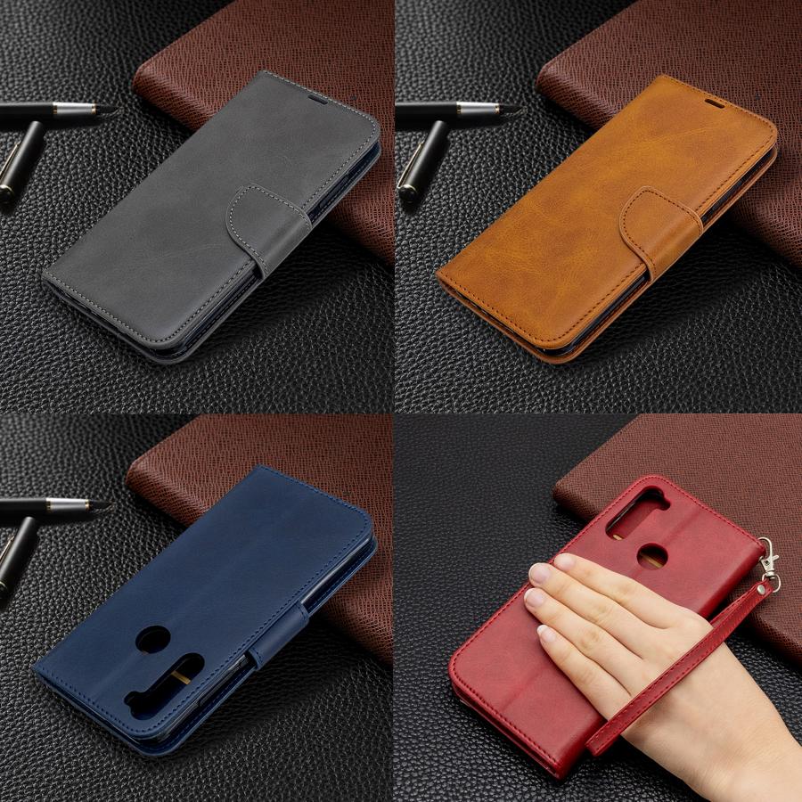 Buy Pure Color Flip Cover PU Leather Wallet Mobile Phone Case for ...