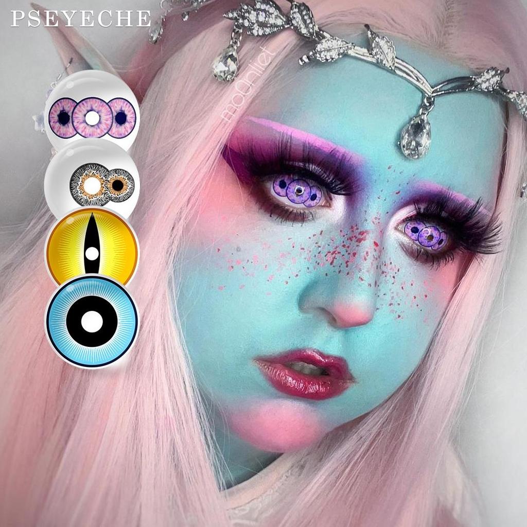 Acheter 22MM Triple Iris Momie Epic Sclera Lentilles Crazy Halloween Lentilles de Contact Full ...