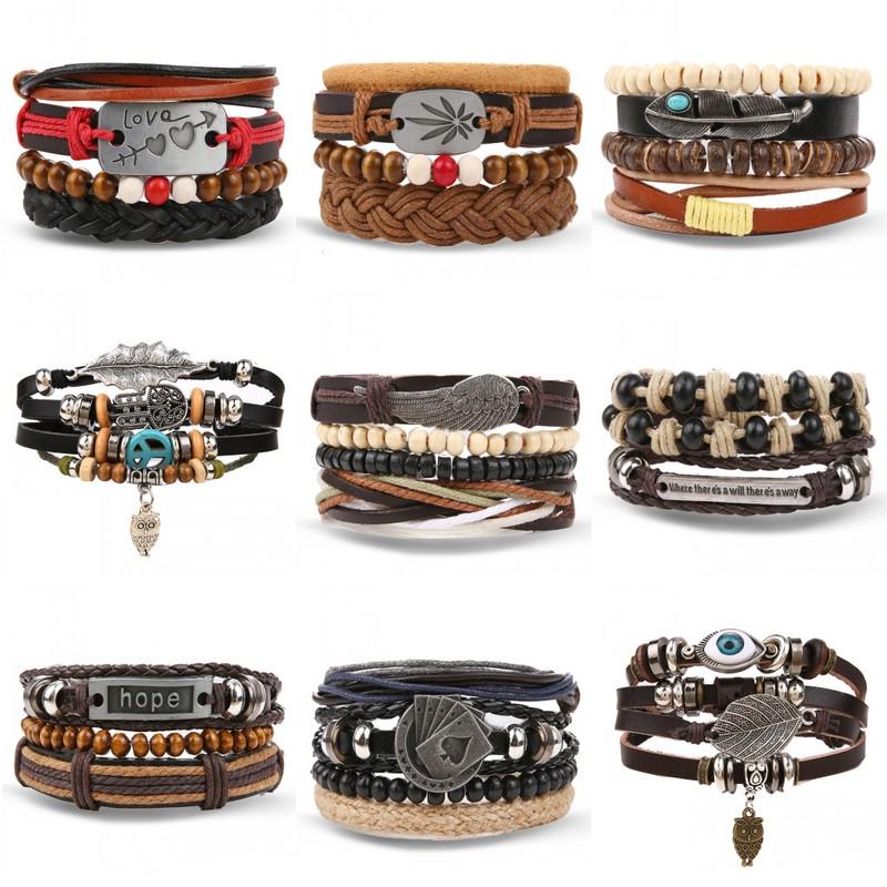 Buy 31 Style Glamour Fashion Men's Bracelet Exquisite Multilayer ...