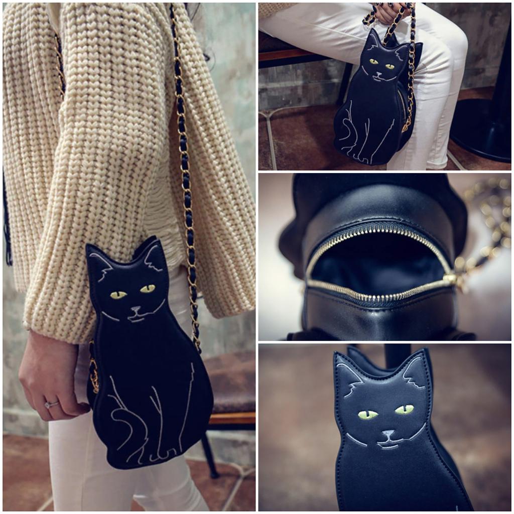 Cat Lady Bag Fashion Personality Chain Shoulder Bag Female Bag uygun ...