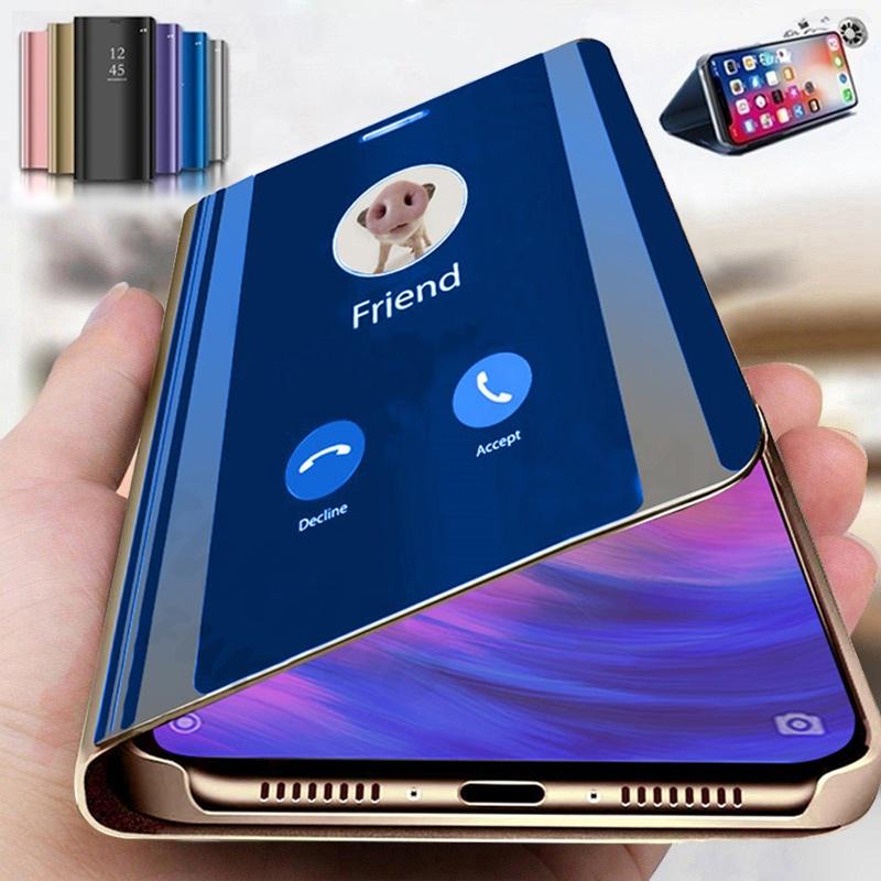 Buy Multifunction Flip Kickstand Smart Mirror Clear View Flip Leather ...