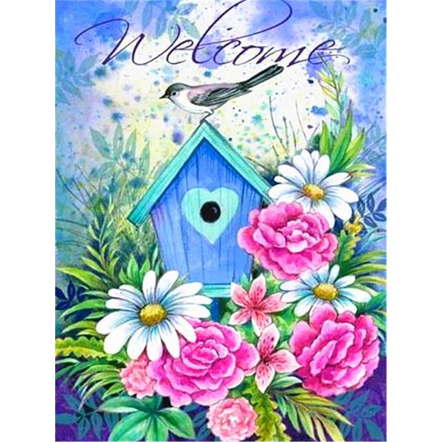 Buy DIY 5D Diamond Painting Text Welcome Full Square/Round Resin ...