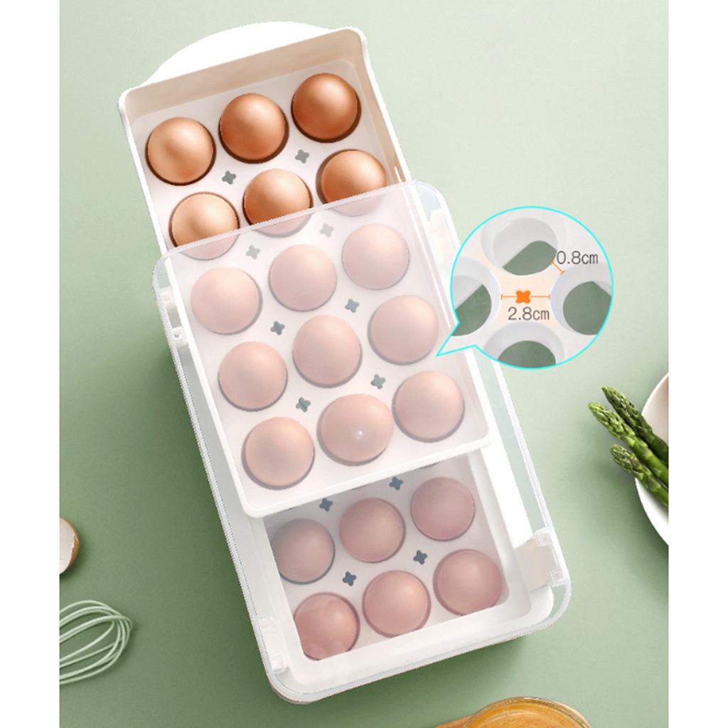 💰Cumpără Multi Layer Egg Storage Box Kitchen Plastic Egg Holder S ...