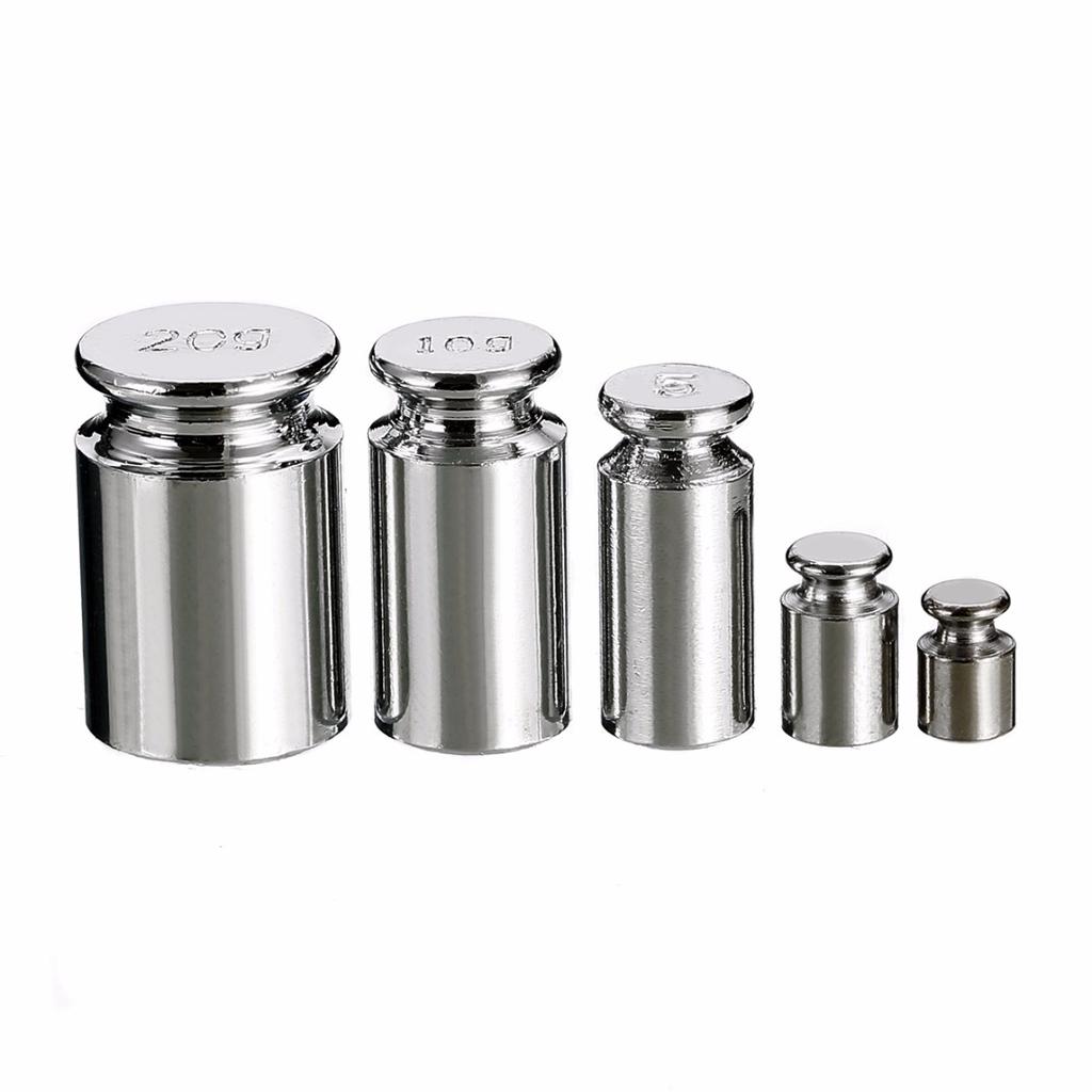 Buy IDH 5pcs 1g 2g 5g 10g 20g Grams Precision Chrome Weights Scale Calibration Set at affordable ...