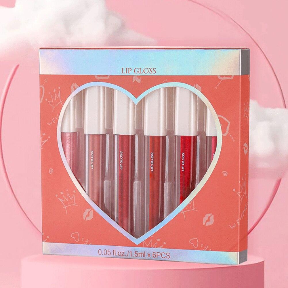 Buy 5 PCS Matte Lip Glosses 1 PC Lip Plumper Long Lasting Lipstick Set ...
