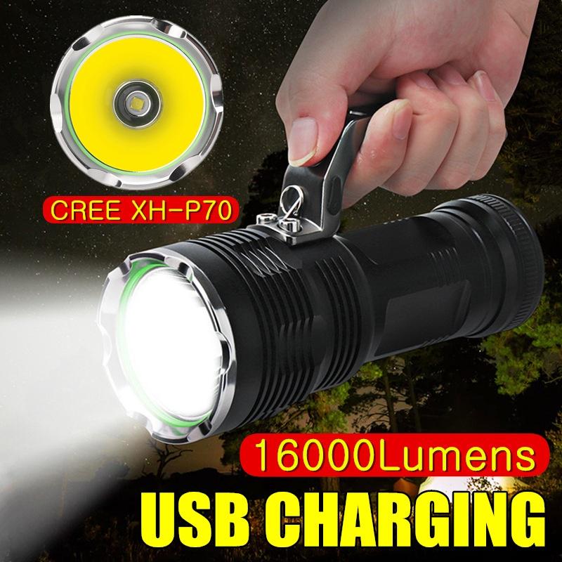 CREE XH-P70 Outdoor Professional Hunting LED Flashlight USB Charging ...