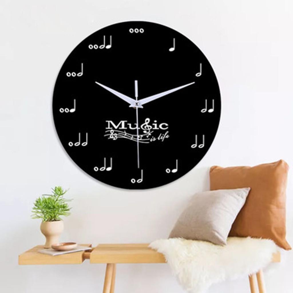 12-Inch Mute Decorative Bedroom Living Room Musical Instrument Clock ...