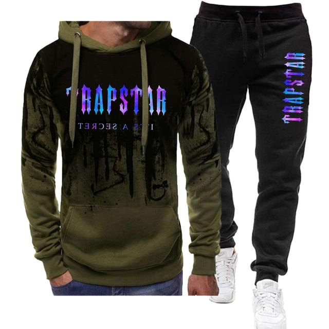 💰Cumpără Toamna de iarna moda Hoodie Set Trening trapstar brand ...
