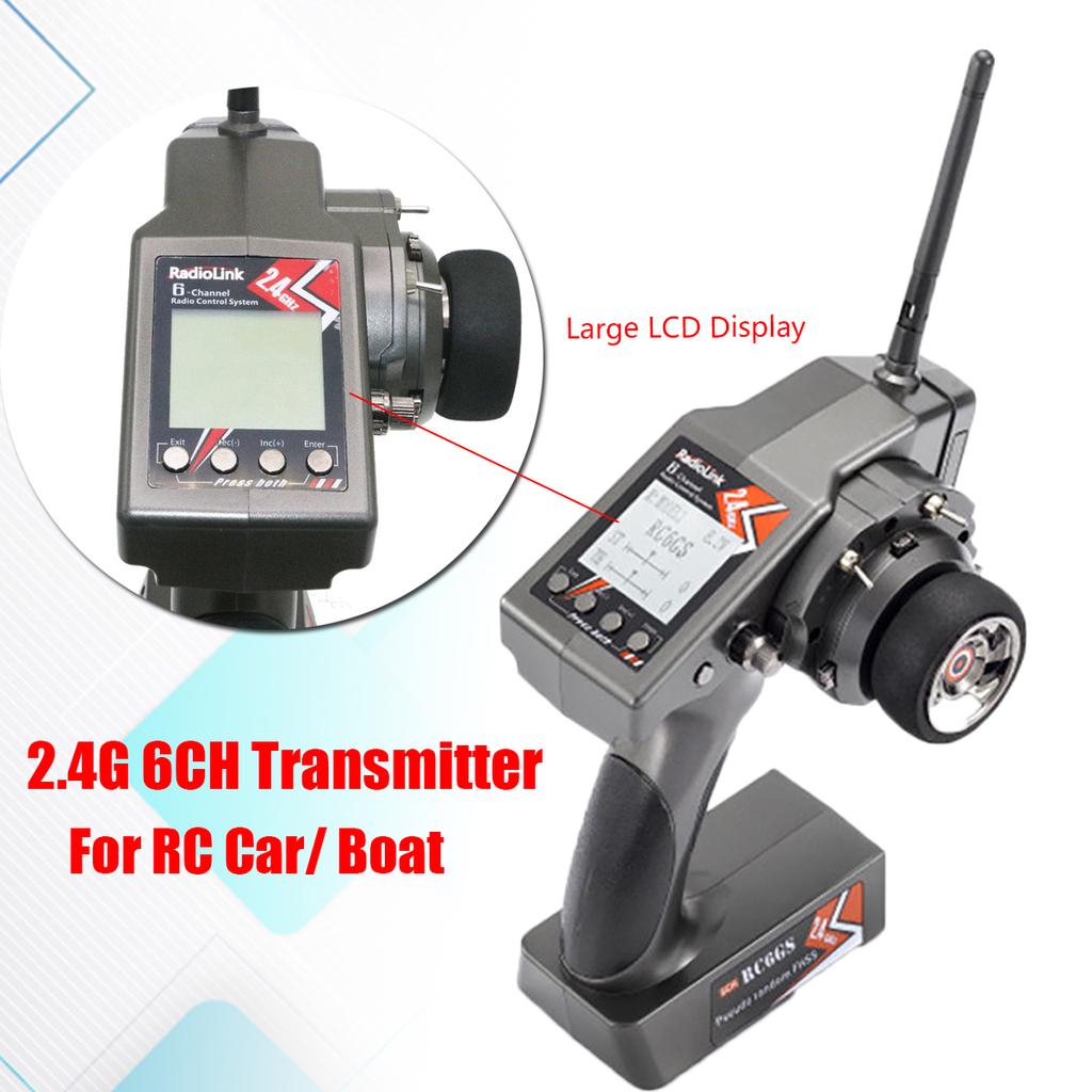RadioLink RC6GS 2.4G GYRO 6CH Remote Controller R6FG Receiver For Car ...