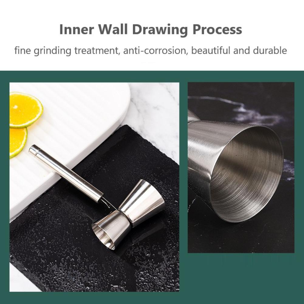 Buy Stainless Steel Measuring Cup Double-Headed Ounce Cup Bar ...