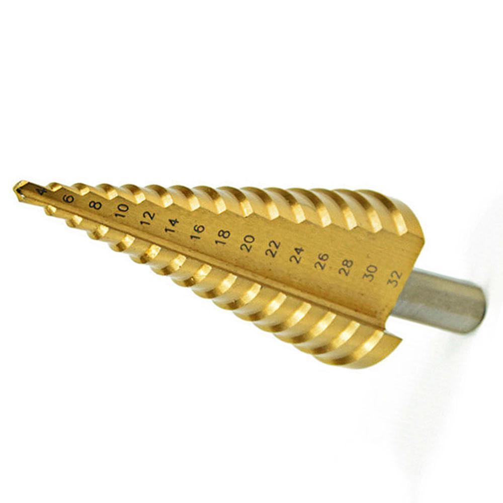 Buy 4-32mm HSS Step Cone Conical Drill Bit Set Titanium Coating ...