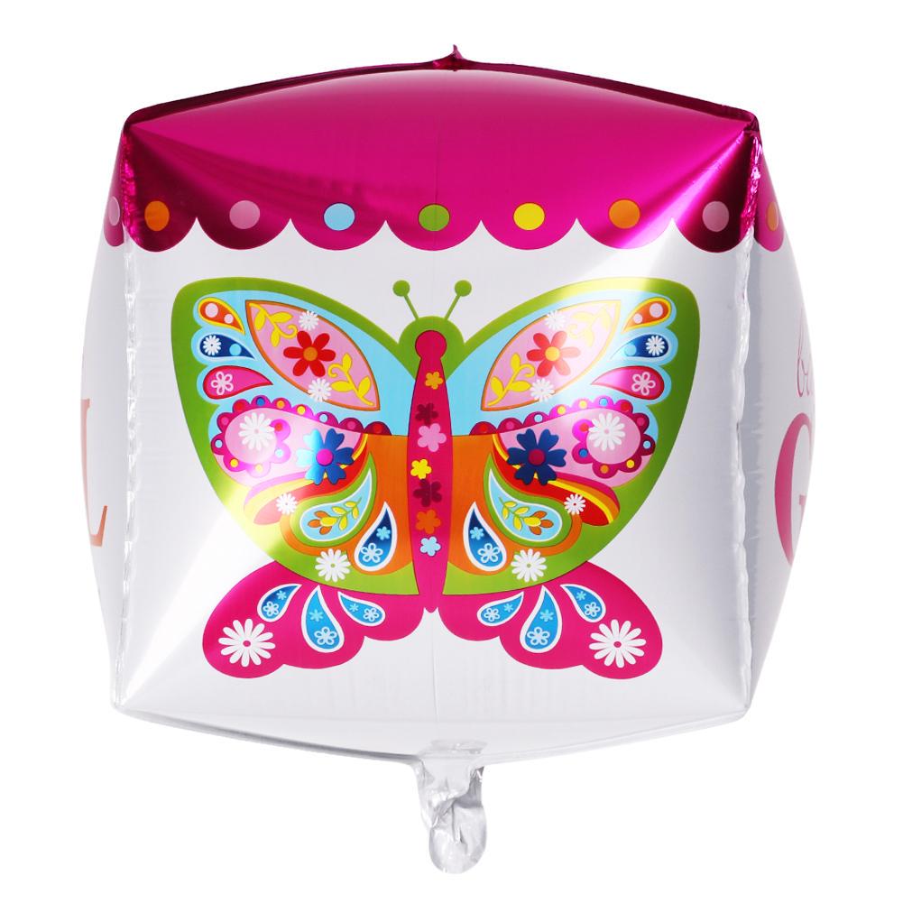 Buy Creative Cube Shape Foil Air Balloon Children Kid Birthday Party ...