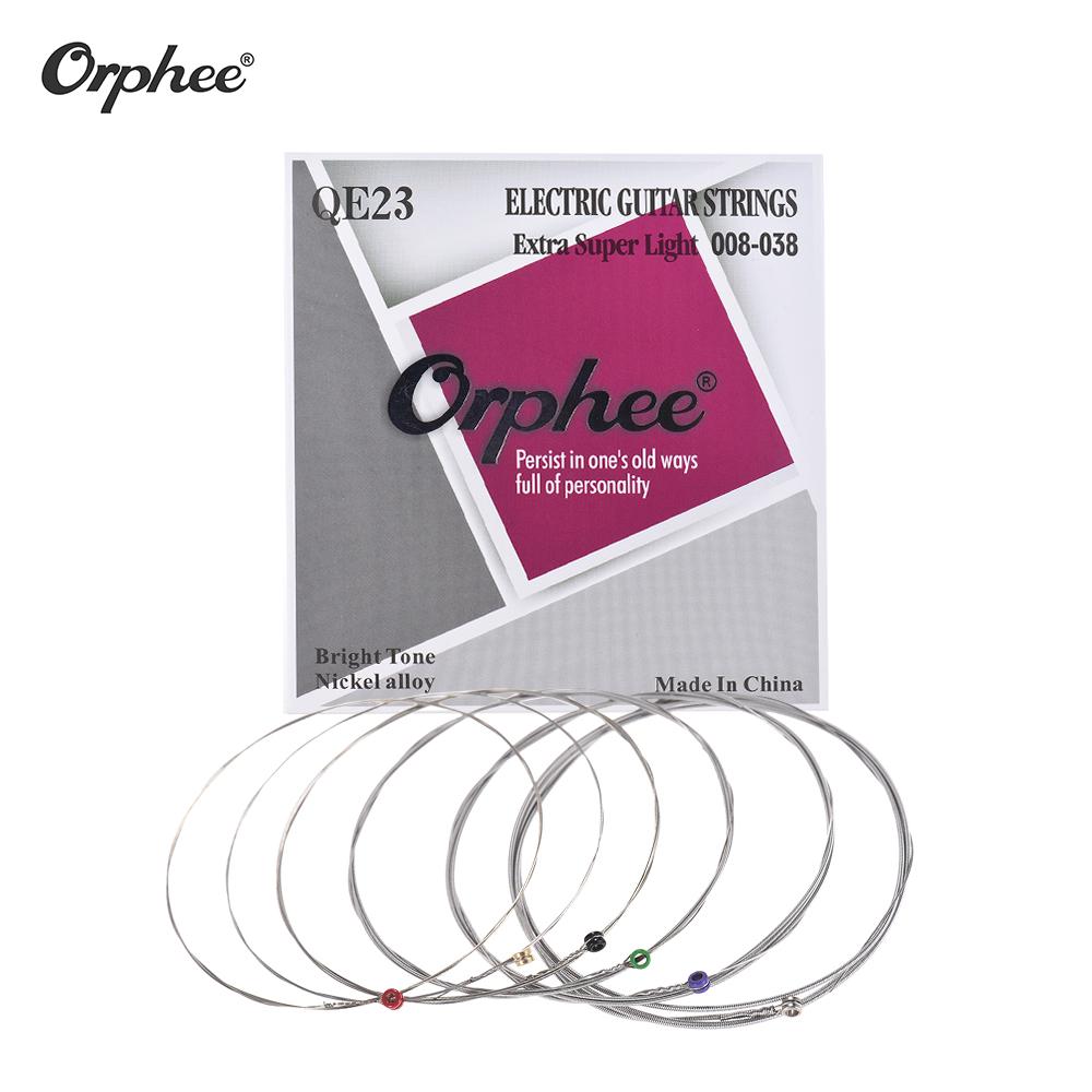 Buy Orphee QE23 Electric Guitar String 6pcs/Set(.008-.038) Hexagonal ...