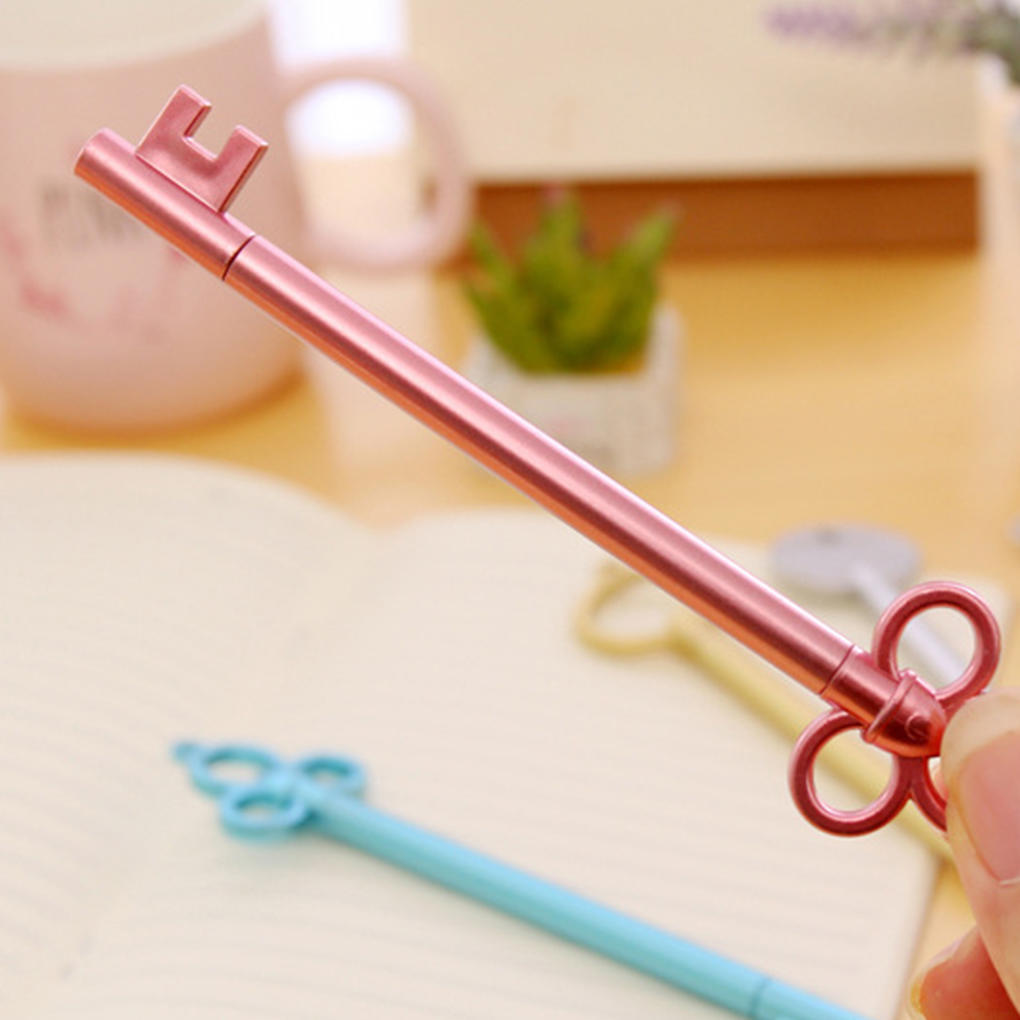 Cheap 0.38mm Key Shape Gel Pen Black Ink Plastic Pens Writting Pen ...