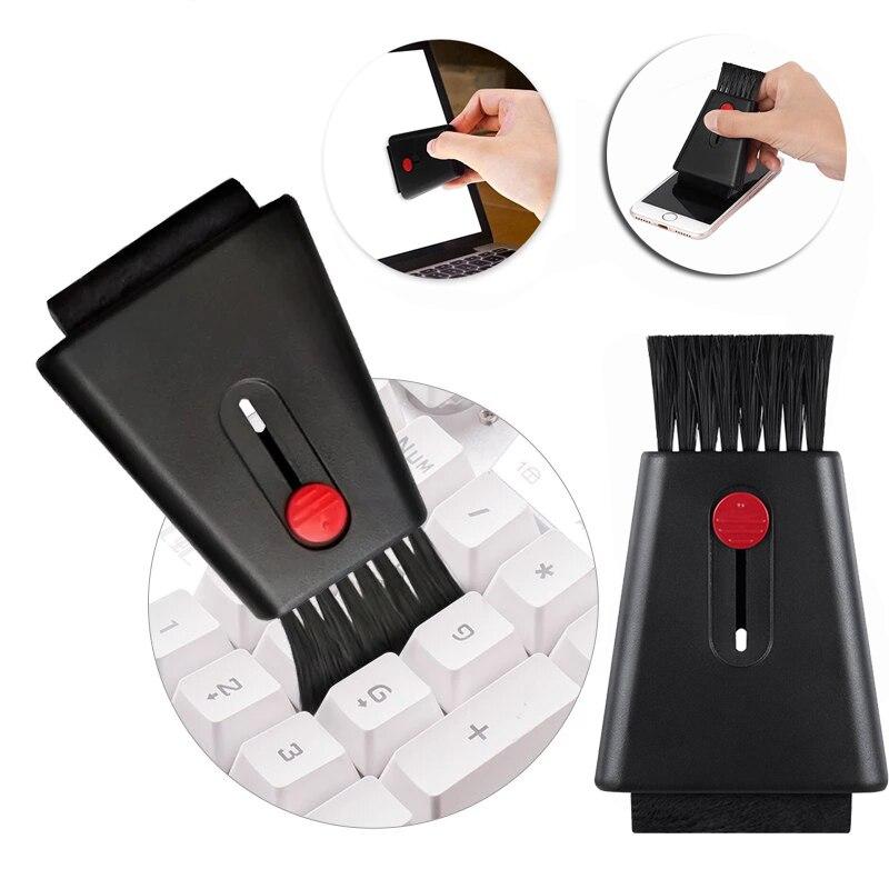 Cheap Retractable Double Head Keyboard Clean Brush with Screen Wipe | Joom