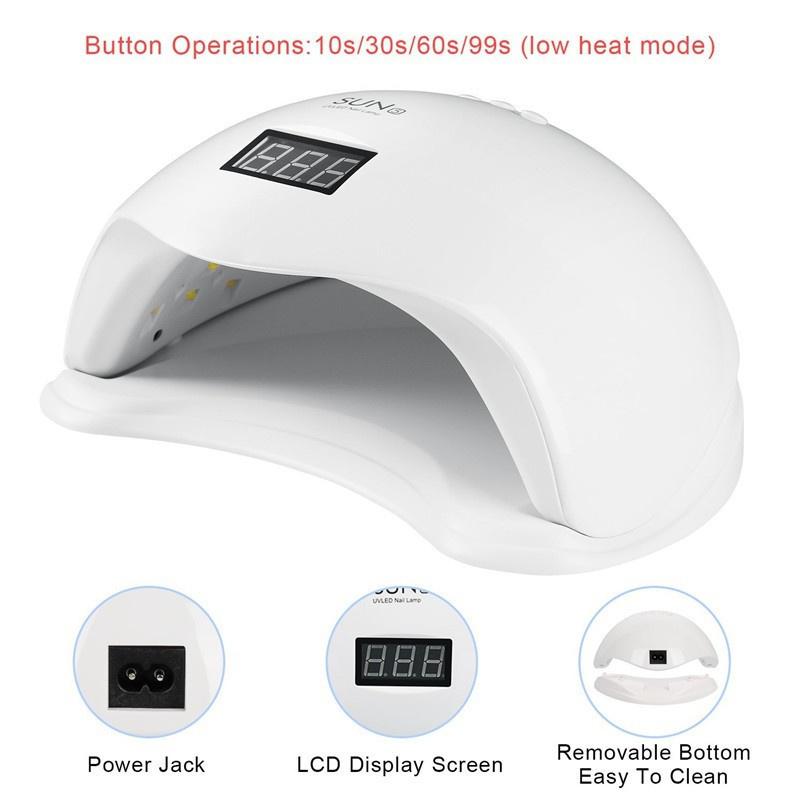 Buy New SUN5 Nail Lamp 48W UV LED Gel Nail Dryer Cure Manicure Pedicure Machine PFT at ...