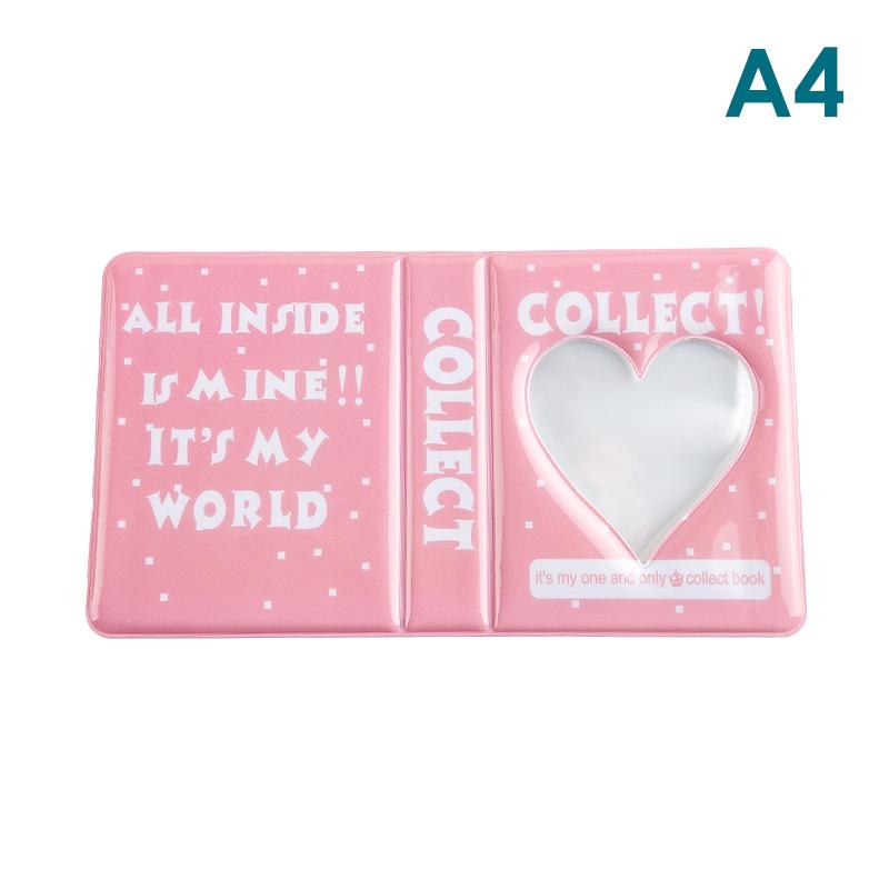 36 Pockets Tutar Mini Po Insert Pp Po Albüm Cutout Heart Po Albüm uygun ...