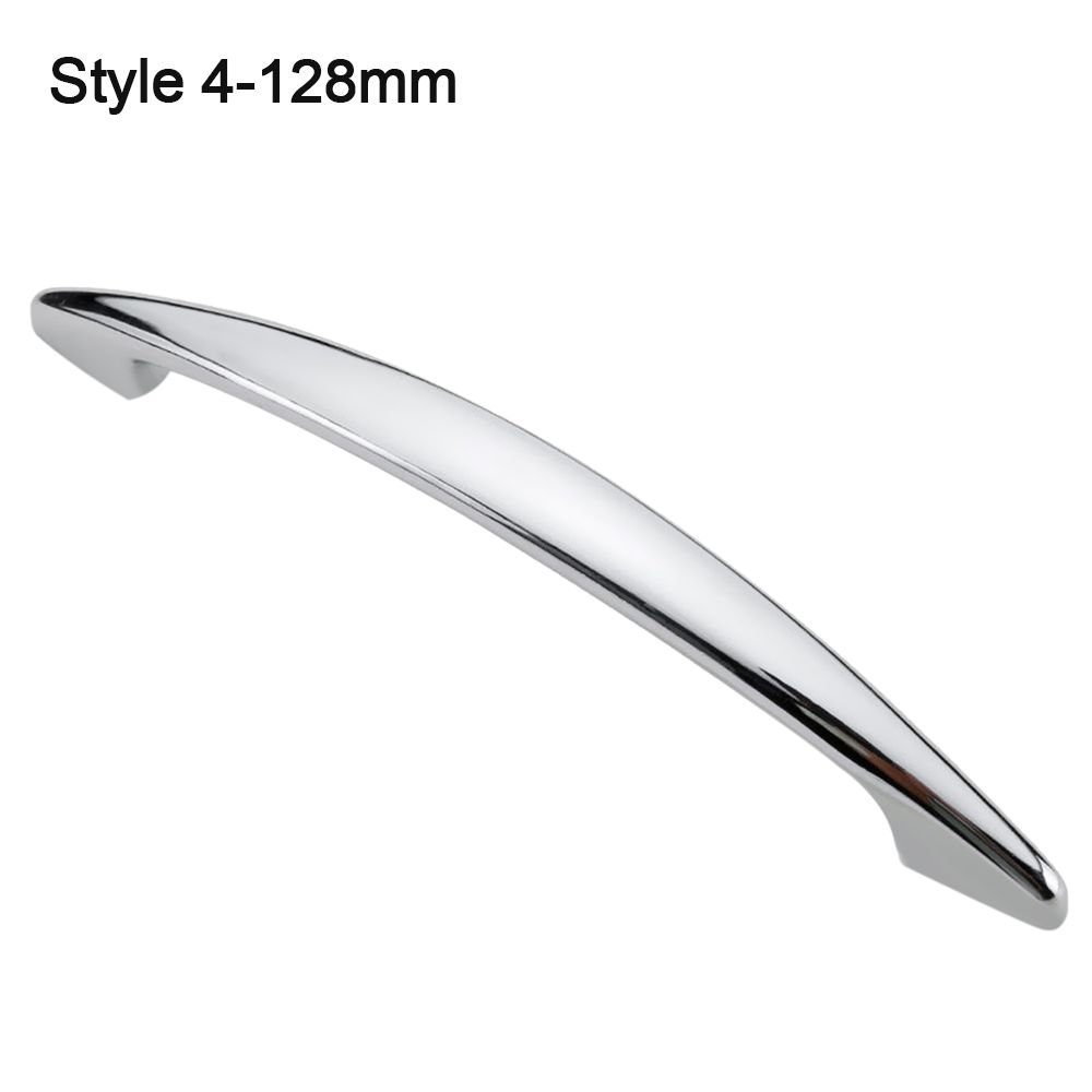 Buy Cupboard Wardrobe Furniture Handle Bright chrome Handles Door Pulls ...