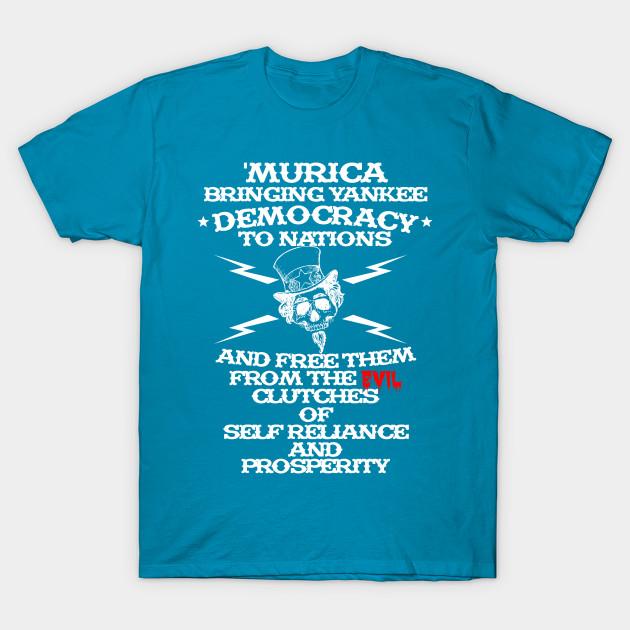 Buy Summer Fashion Clothing Tshirt Funny America Bringing Democracy To ...