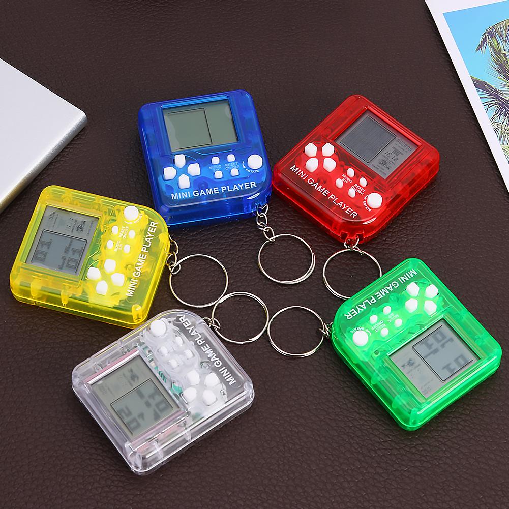 Buy Nostalgic Retro 26 Games Console Keychain Mini Tetris Game Player ...