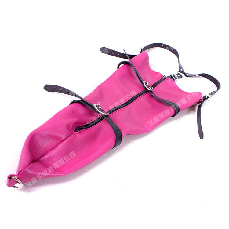 Buy Adjustable PU Leather Armbinder Restraints BDSM Bondage Handcuffs ...