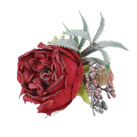 2Pcs Creative Simulation Flower Hand-Knitted Forest Napkin Button Hotel ...