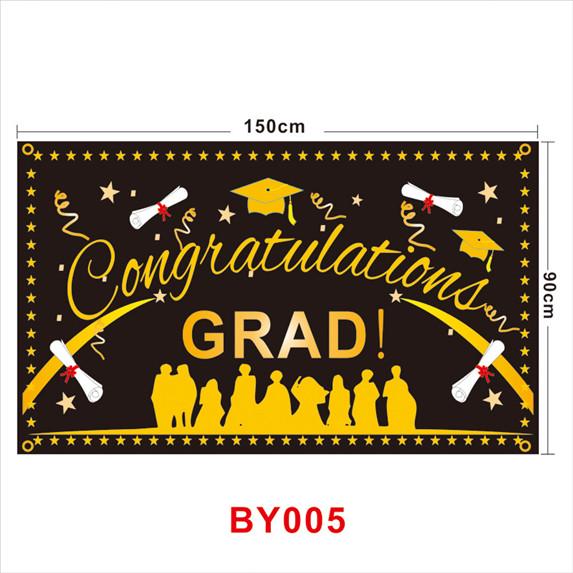 Buy Graduation Party Banners Congratulate Background Congrats Po Banner ...